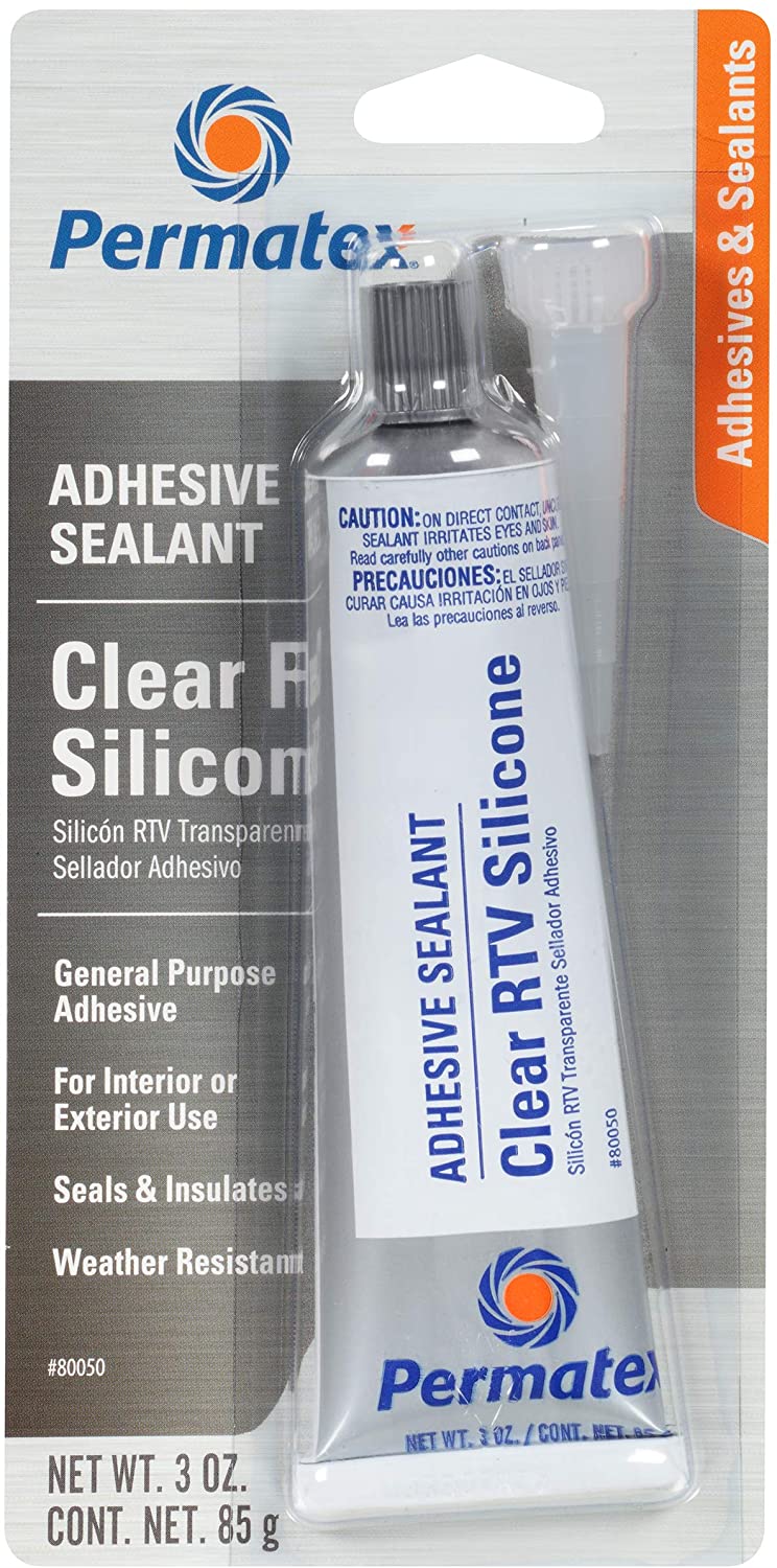 Permatex 80050 Clear RTV Silicone Adhesive Sealant, 3 oz – BigaMart