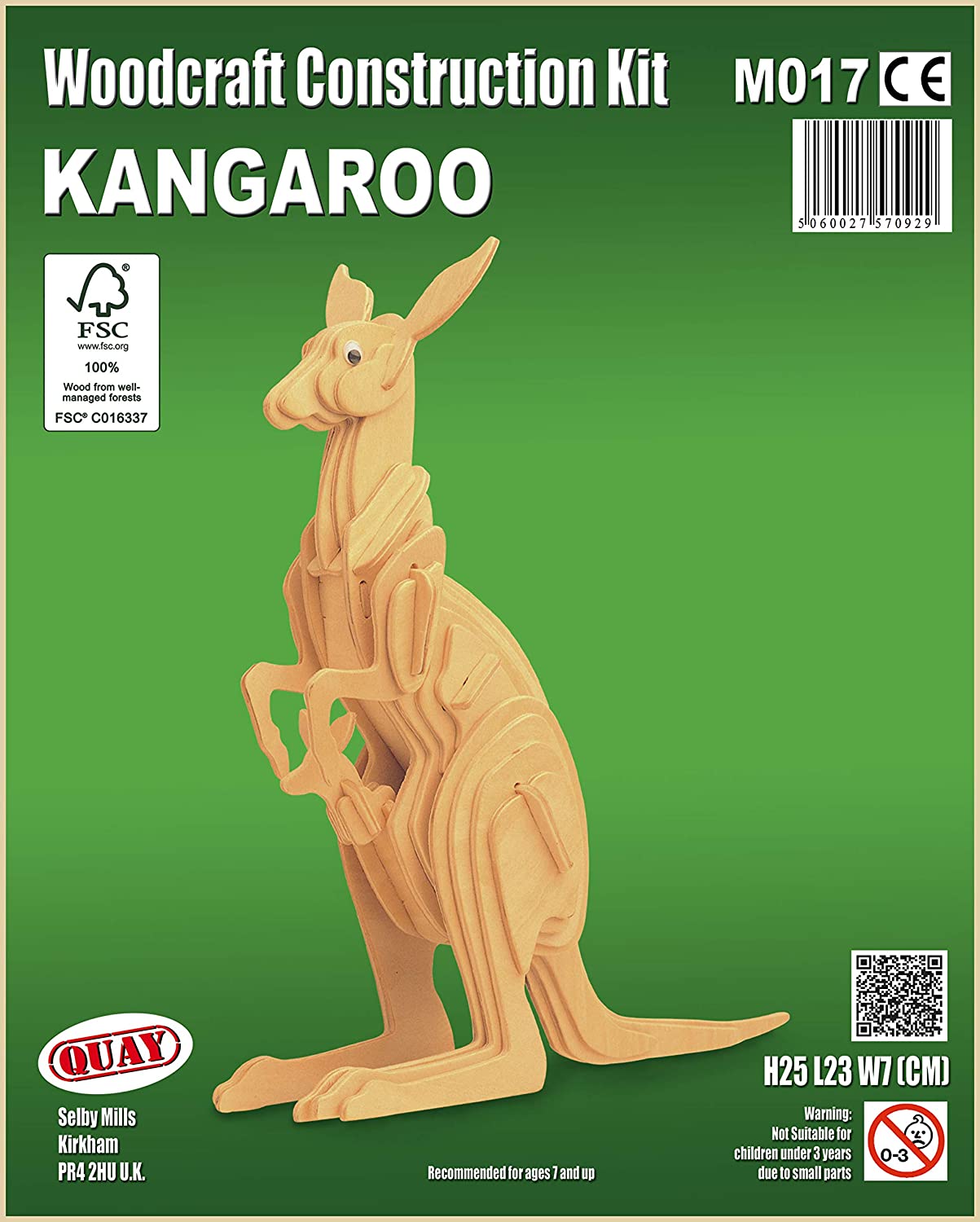 Quay Kangaroo Woodcraft Construction Kit FSC – BigaMart