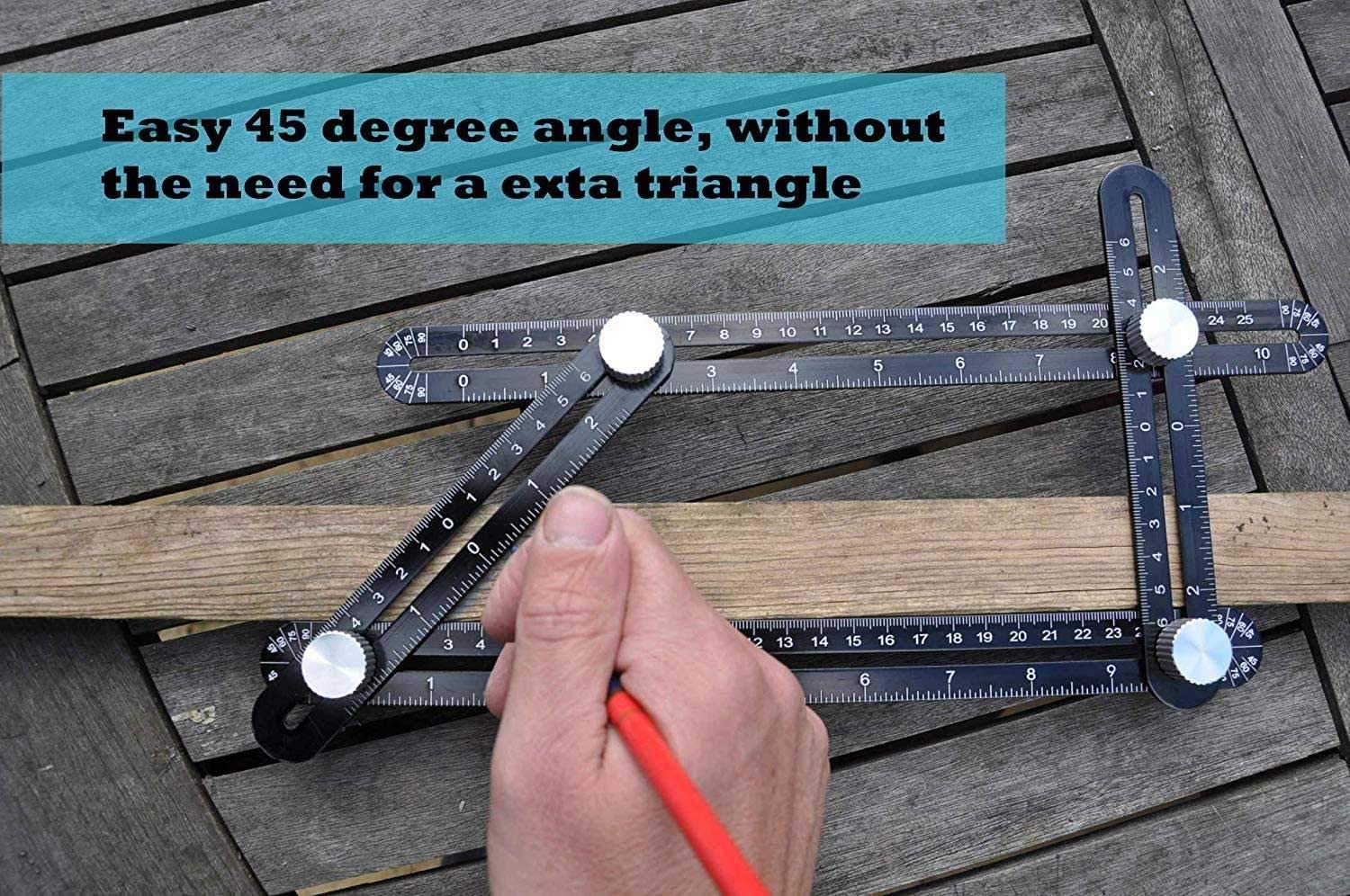 Professional Advanced Degree Based Angleizer Angle Measuring Ruler ...