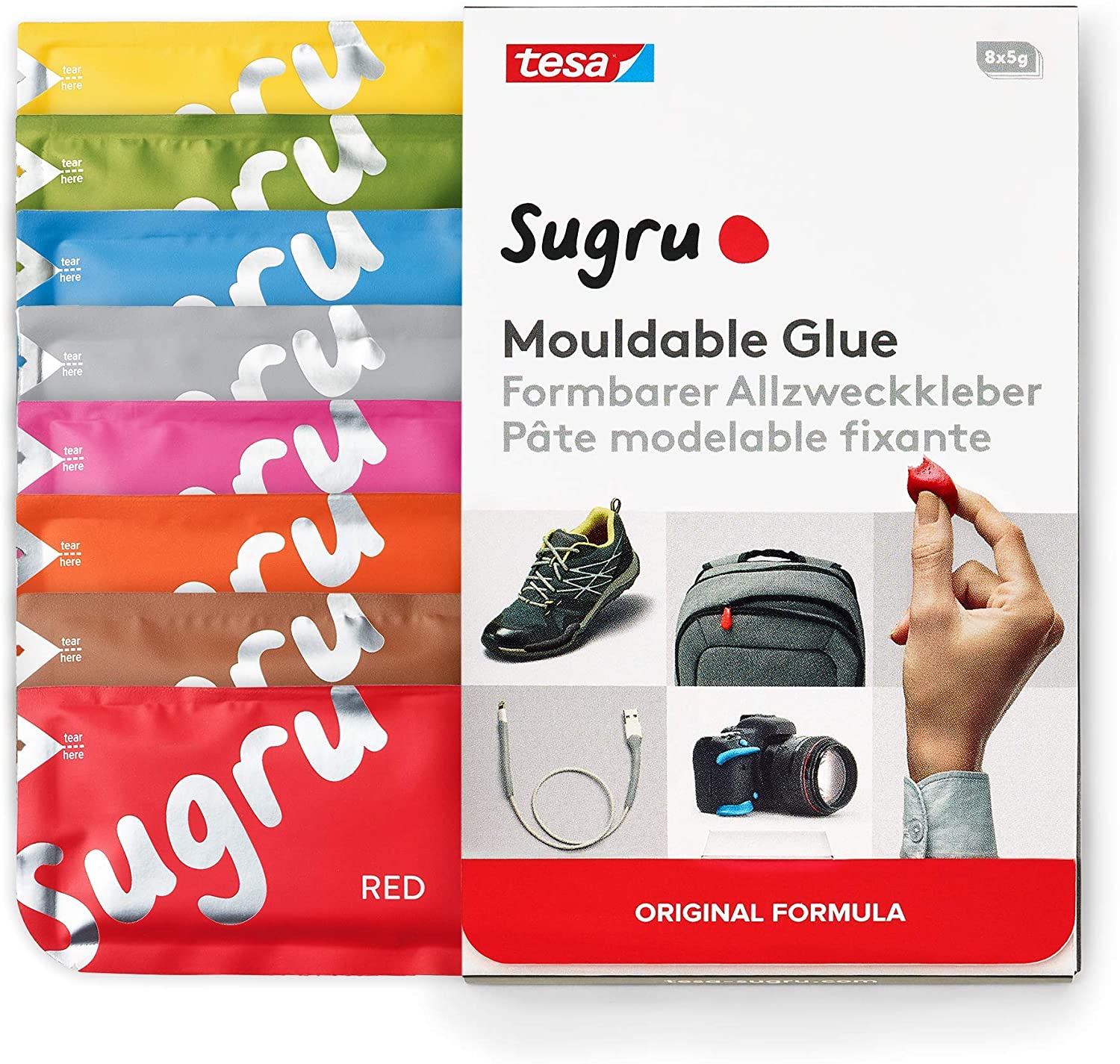 tesa 41181 Sugru Malleable All-Purpose Adhesive Original Formula Load ...