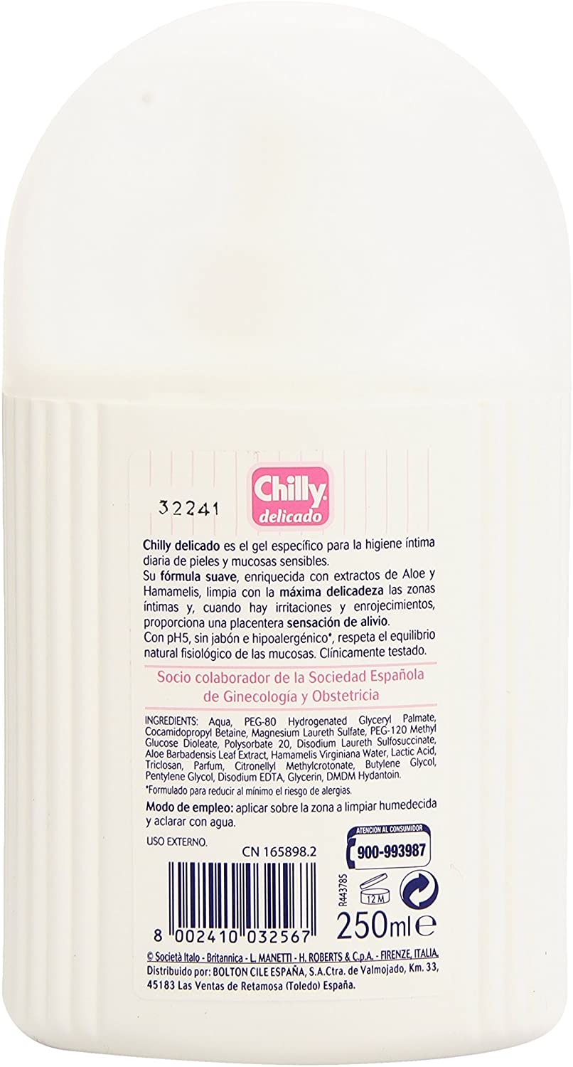 Chilly Delicado Gel Intimo Set contains Gel Intimate Hygiene and ...
