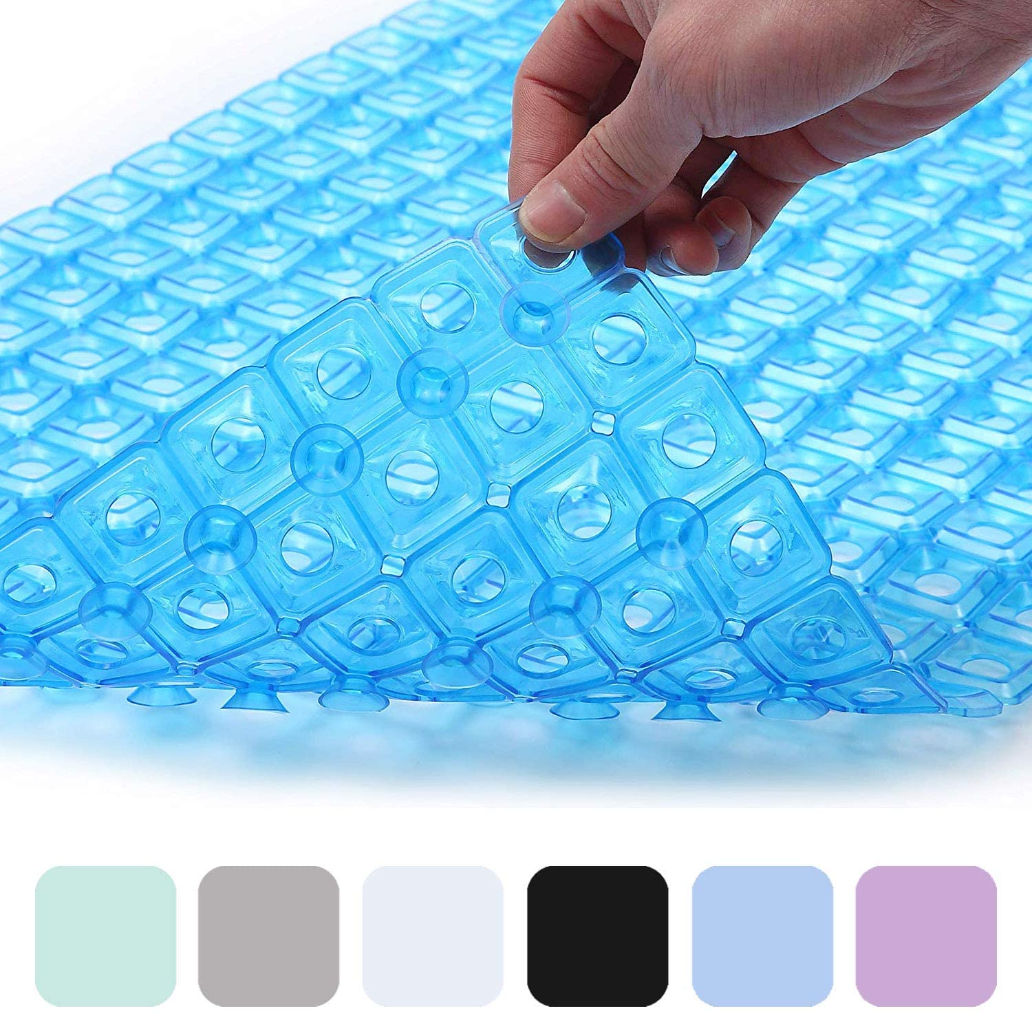 XIYUNTE Bath Tub Shower Mat Non-Slip Bathtub Mat, 28 x 16 Inch ...