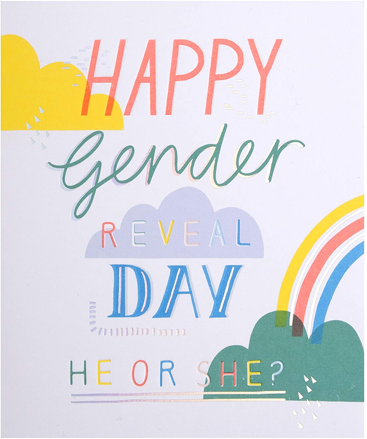 Gender Reveal Celebration Card from Hallmark – Contemporary Design with ...