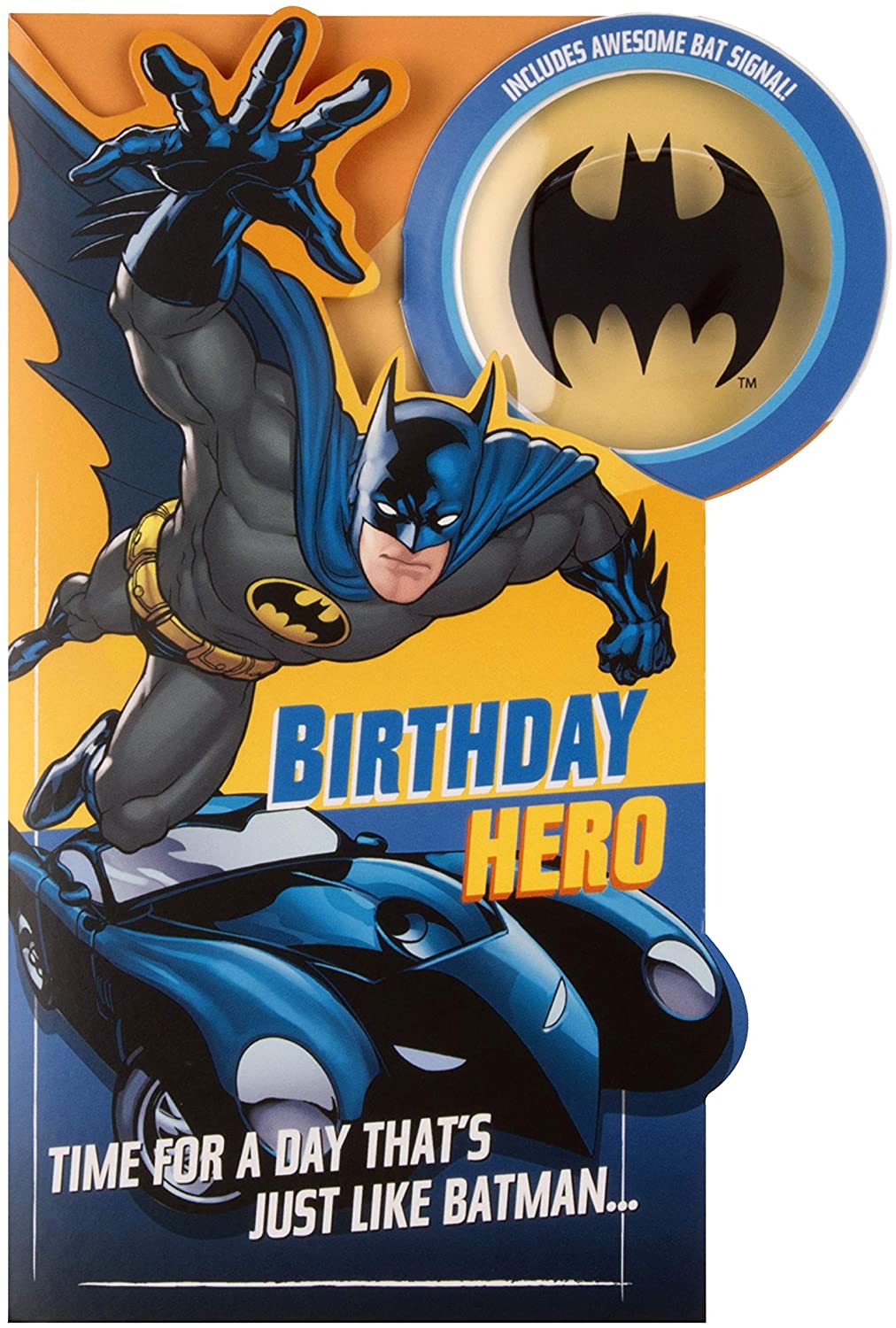 Hallmark Batman Birthday Card for Kids – With Bat Signal Projector ...