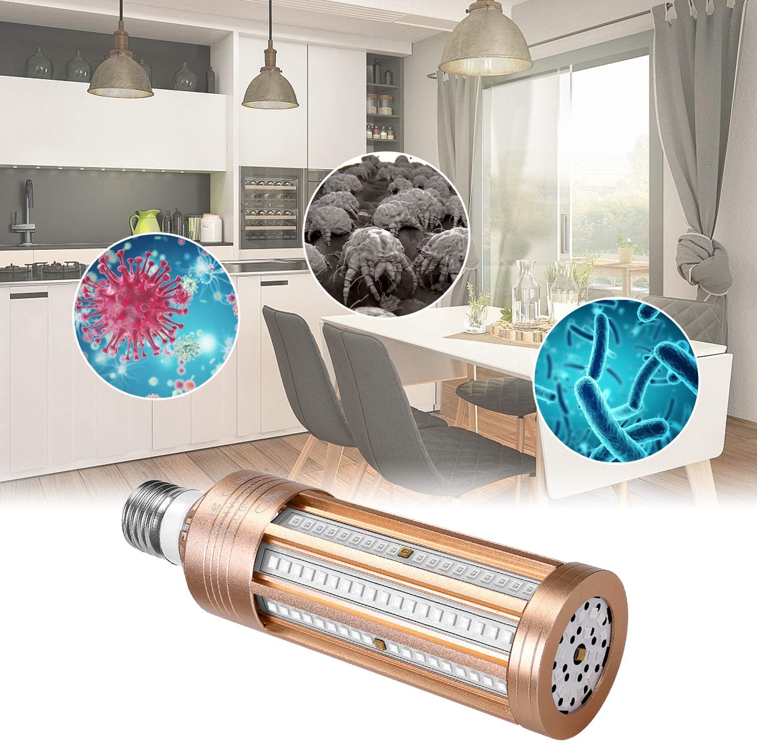 2020 Latest Version Ultraviolet UV Light Sanitizer UVC Germicidal Lamp ...