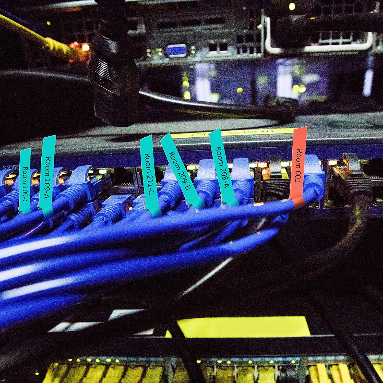 750 Pcs Self-Adhesive Cable Labels ZoomSky Waterproof Wire Label Tear ...