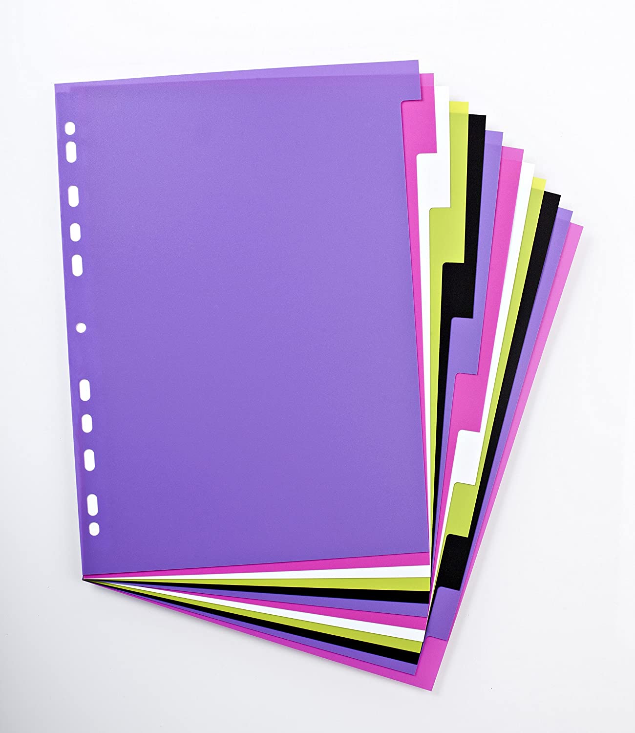 Elba Plastic tab dividers 1 Register Assorted Colours – BigaMart