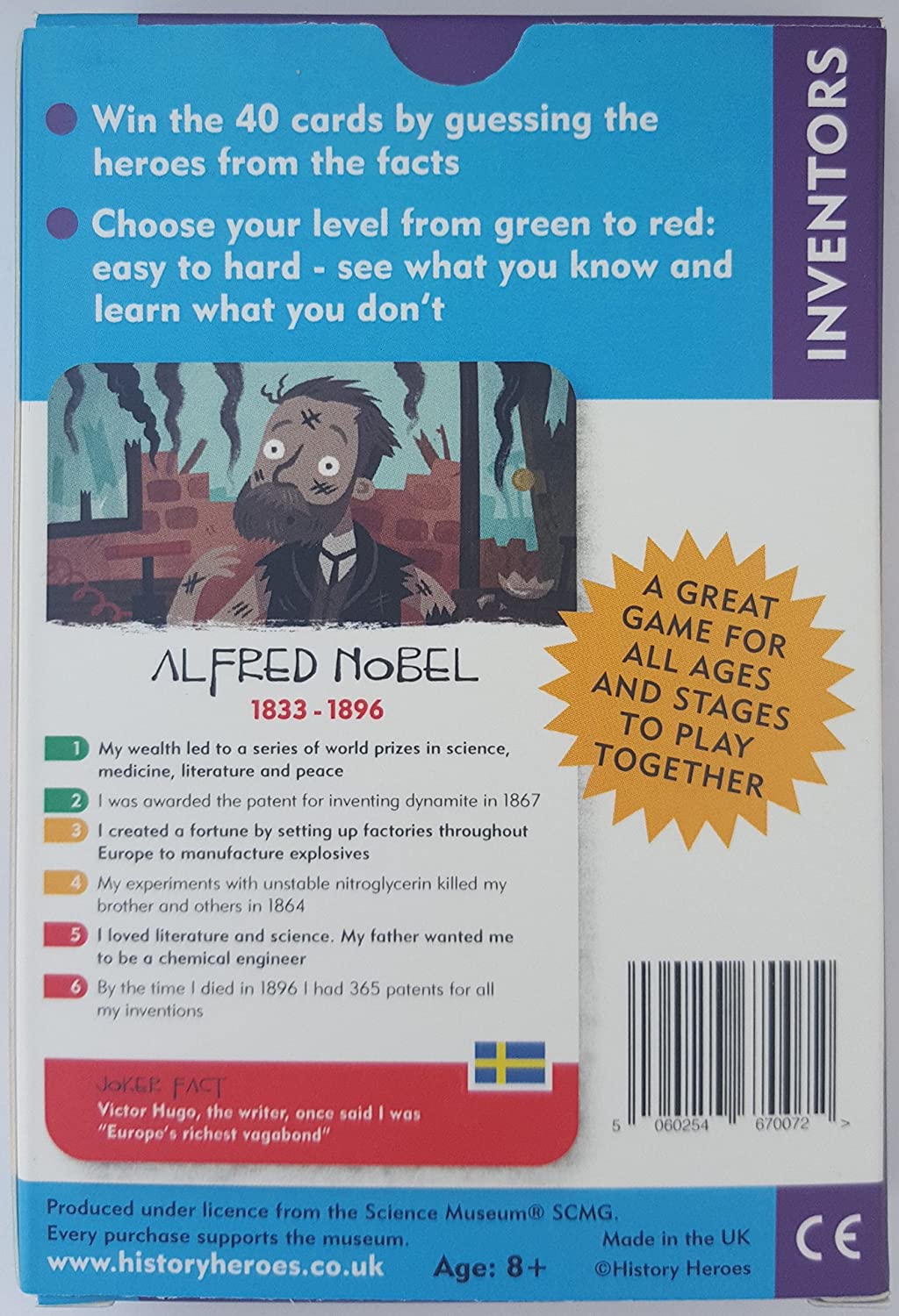 History Heroes: INVENTORS,a family card game about great inventors in ...