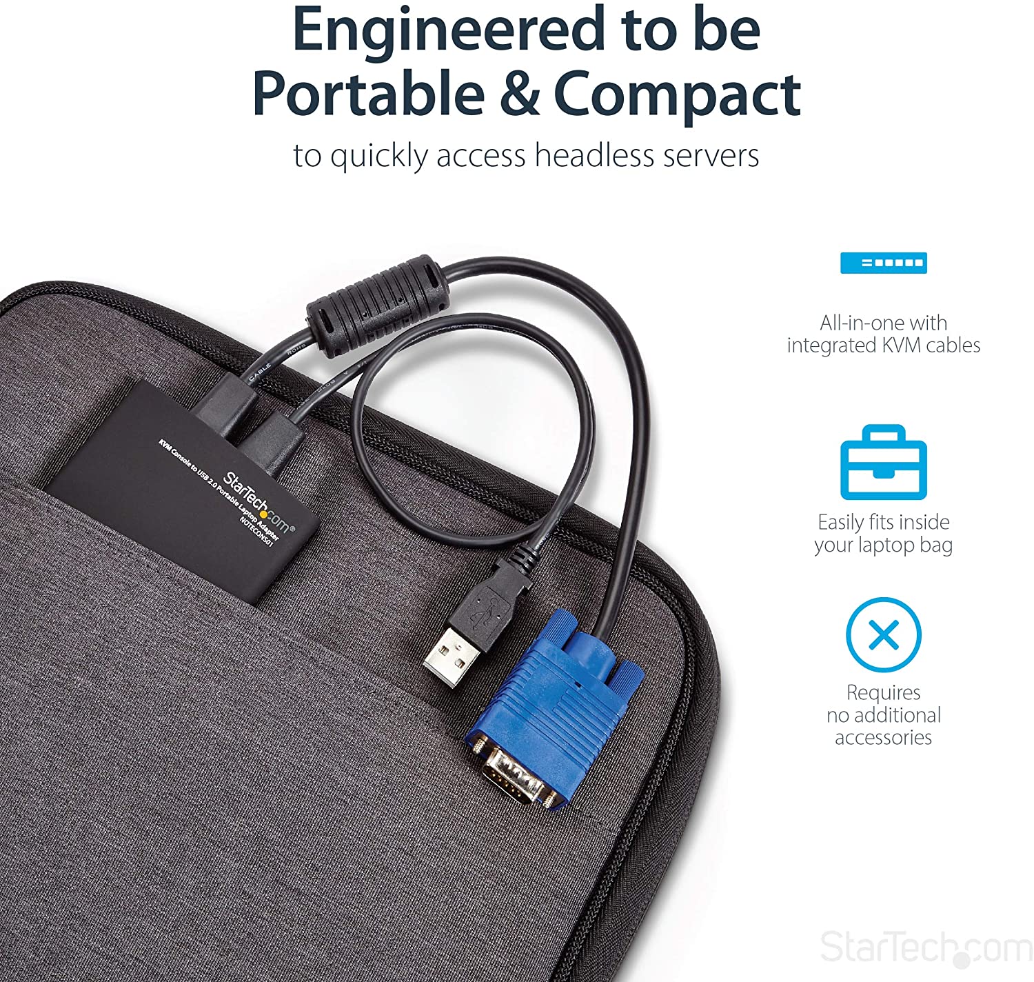 StarTech Crash Cart Adapter – 1920 x 1200 – Portable Laptop USB 2.0 to ...