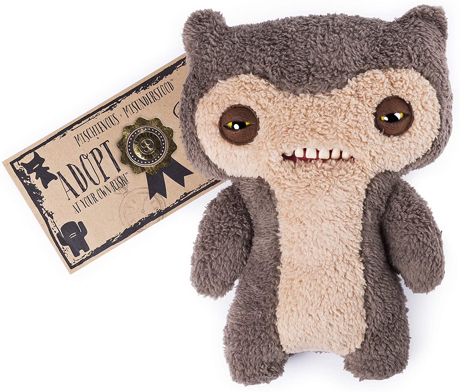 Fuggler 30cm Funny Ugly Monster – Scuffy Fox Monster Brown – BigaMart