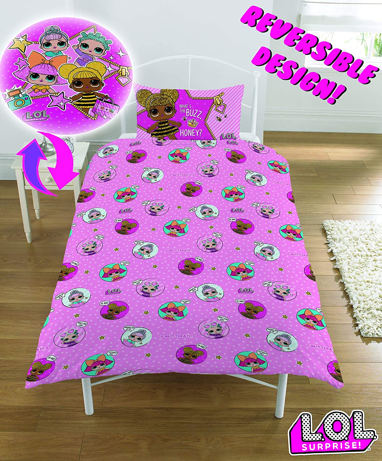 L.O.L. Surprise! Duvet Set Single with Pillowcase LOL Surprise ...