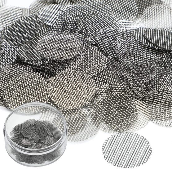 150 Pieces Stainless Steel Screens Pipe Screens Smoking Pipe Screen ...