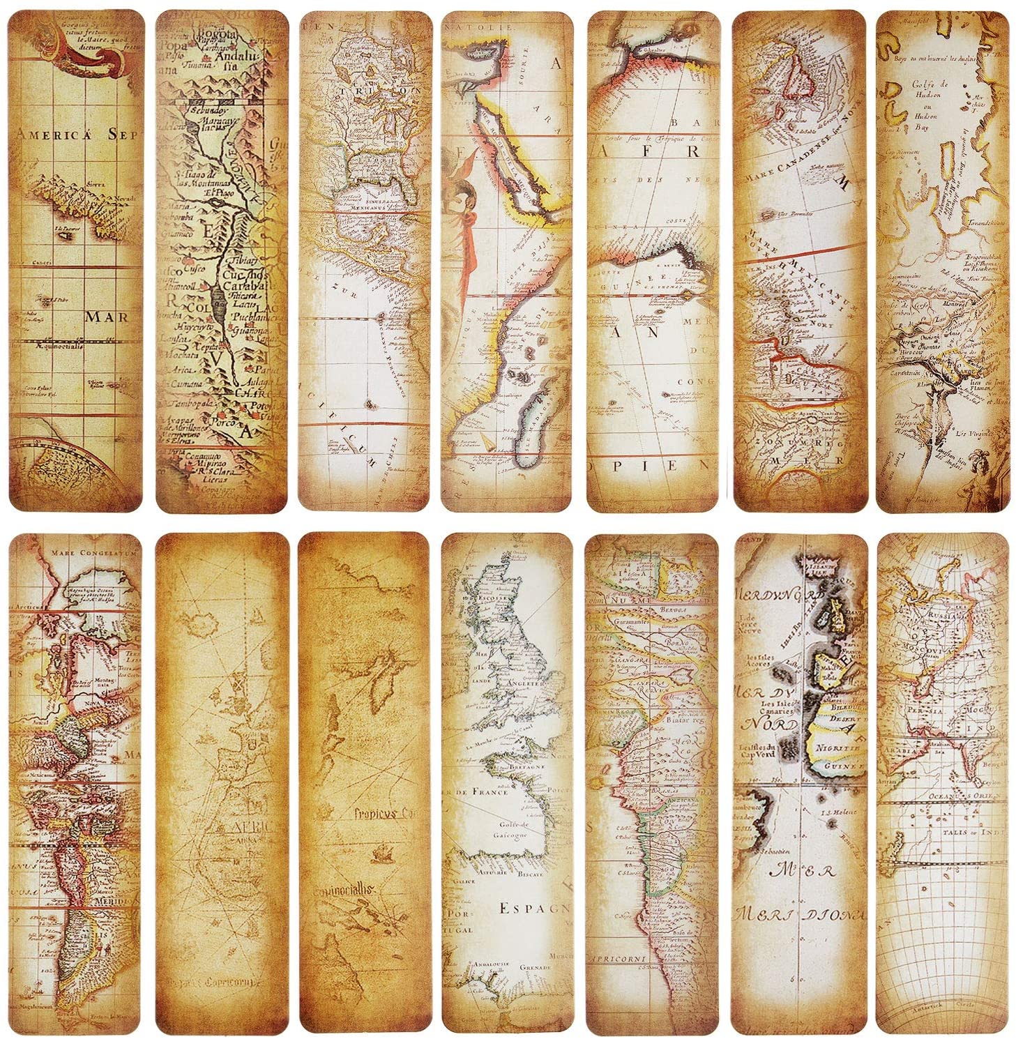 60 Pieces Space Roaming Bookmarks Vintage Style Bookmarks Retro ...