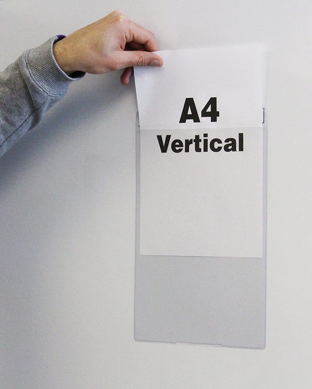 The Products Store MP4V/10 Magnetic Document Pocket I.D. 220x310mm h ...