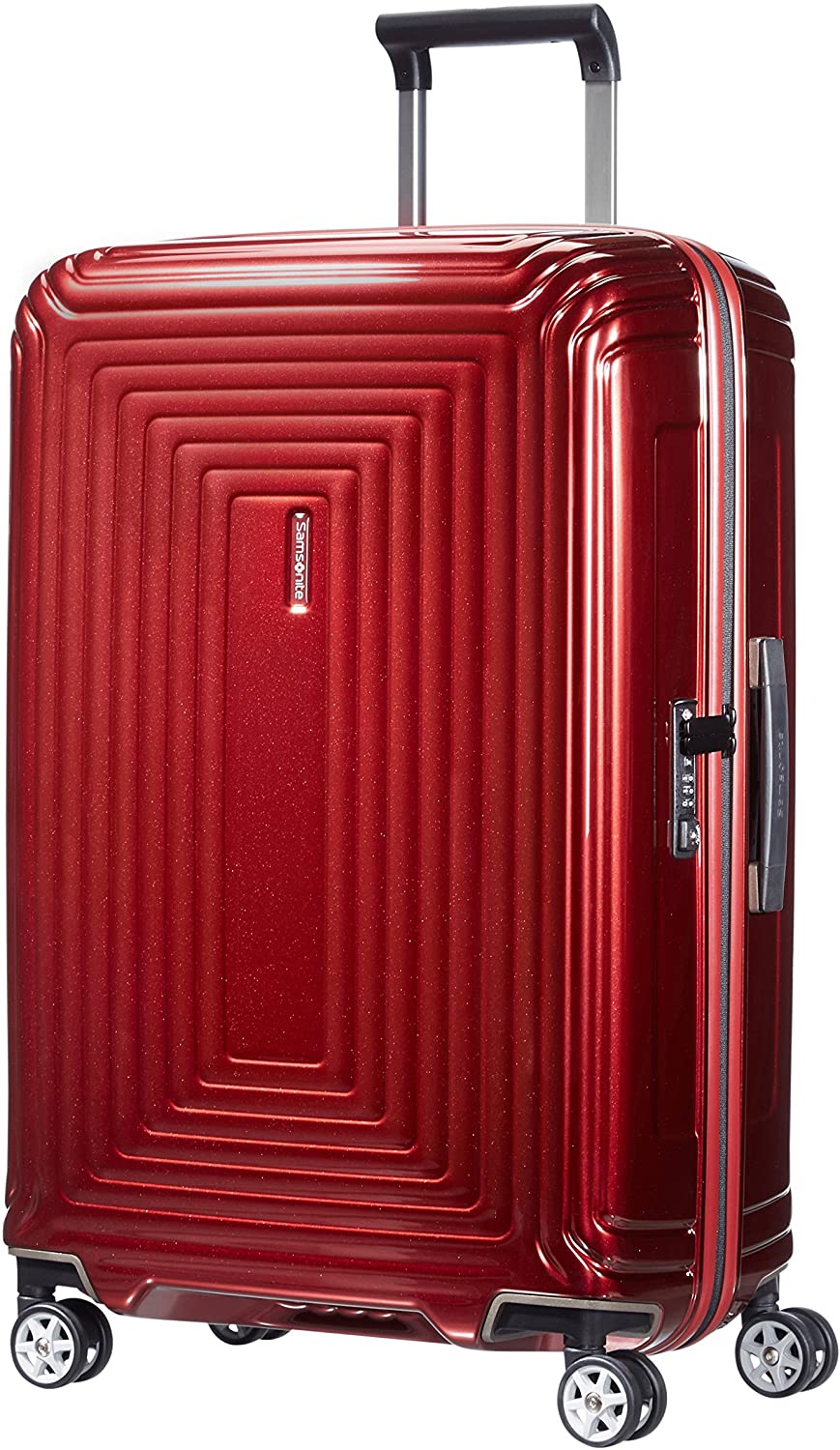 Samsonite Neopulse Spinner M Suitcase, 69 cm, 74 Liter, Red (Metallic ...