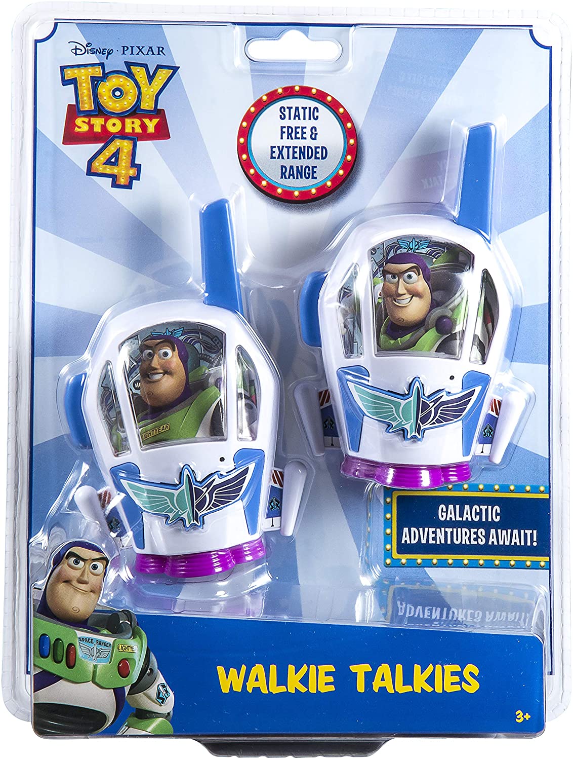 Toy Story 4 Walkie Talkies for Kids Static & Extended Range Buzz ...