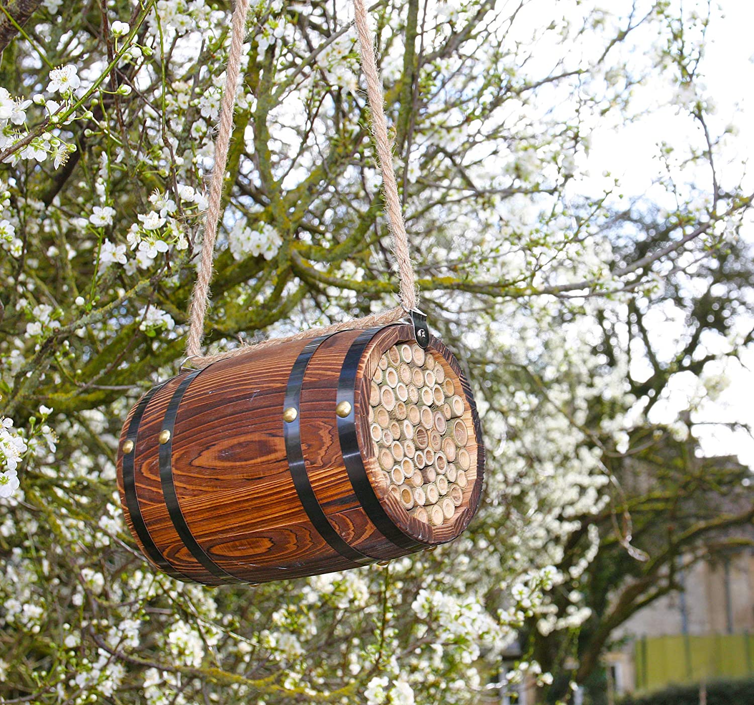 Wildlife World BBAR Barrel for Solitary Bees Brown - BigaMart