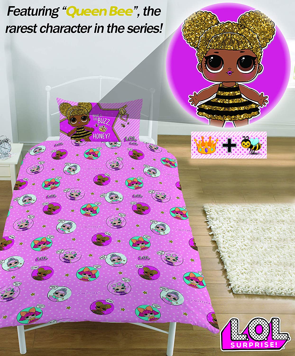 L.O.L. Surprise! Duvet Set Single with Pillowcase LOL Surprise ...