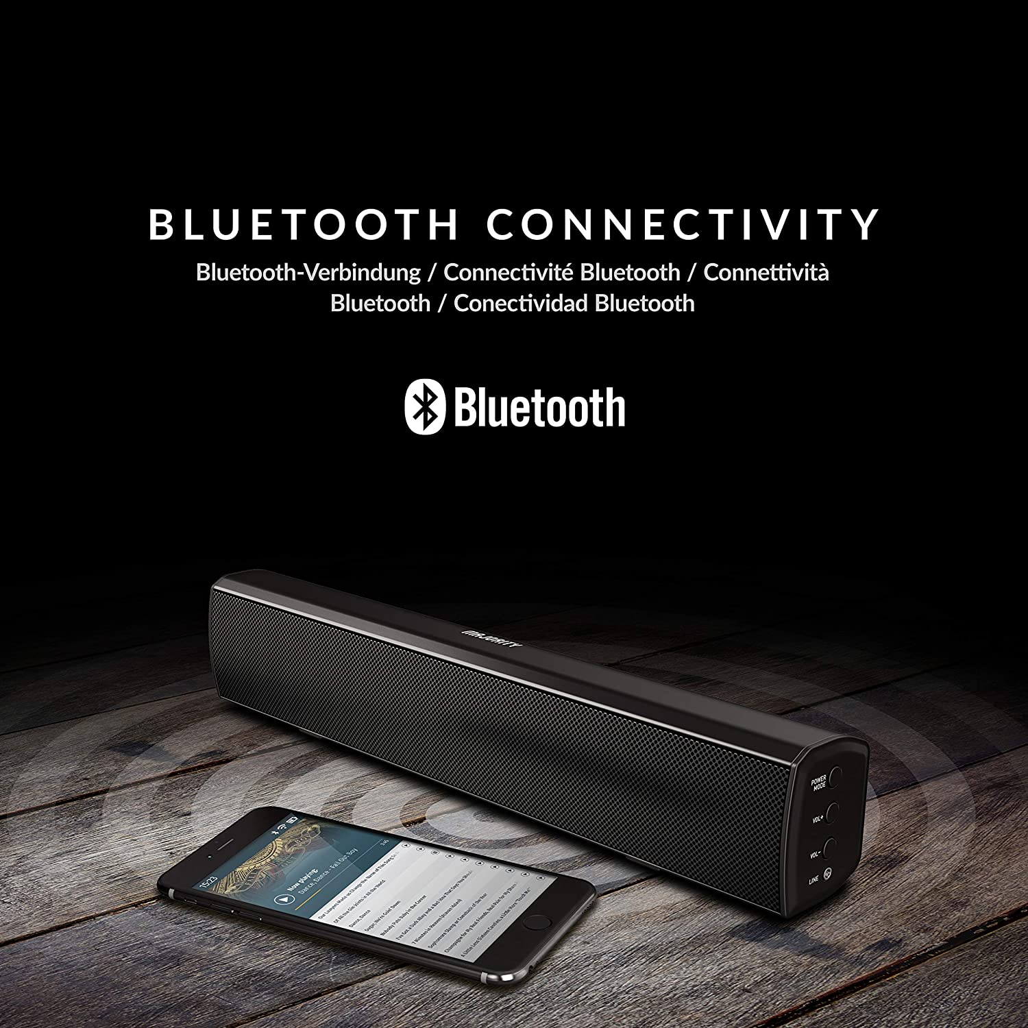 Majority Bowfell Bluetooth Soundbar for TV and Computer | 50-WATT with ...