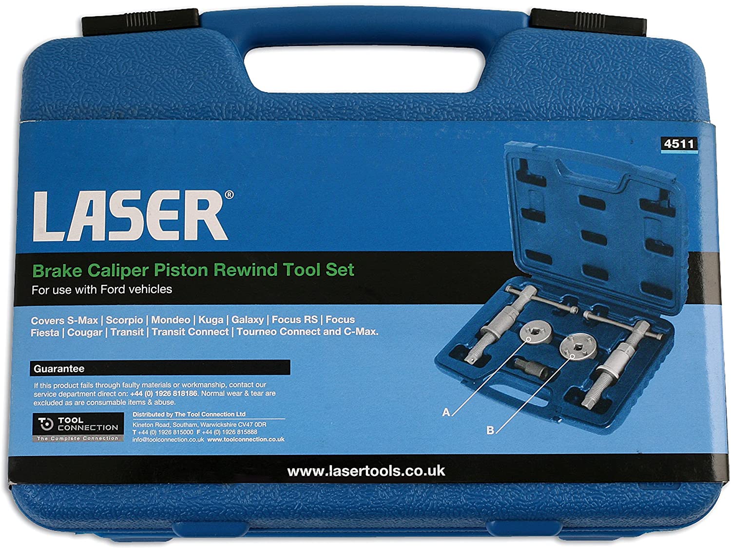 Laser 4511 Brake Caliper Piston Rewind Tool Set – BigaMart