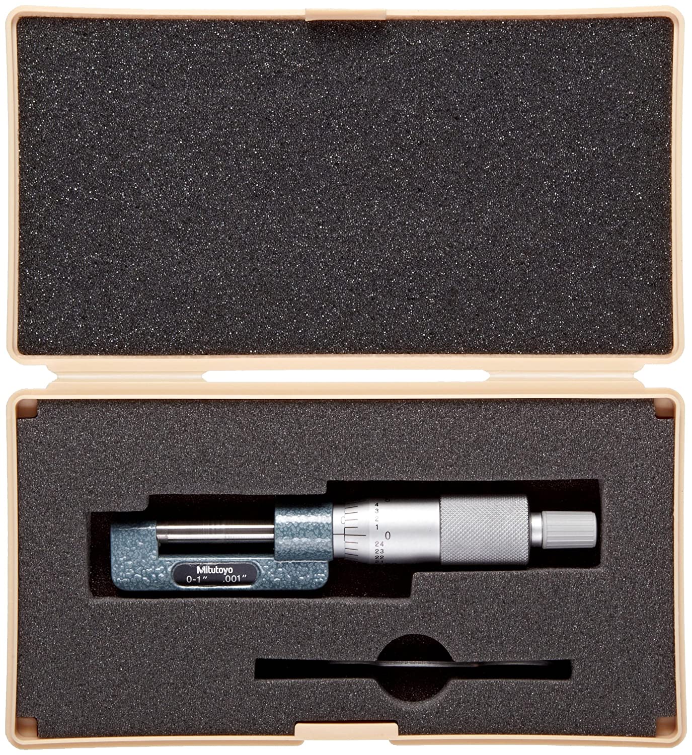 Mitutoyo 147-351 Hub Micrometer, Ratchet Stop, 0-1″ Range, 0.001 ...