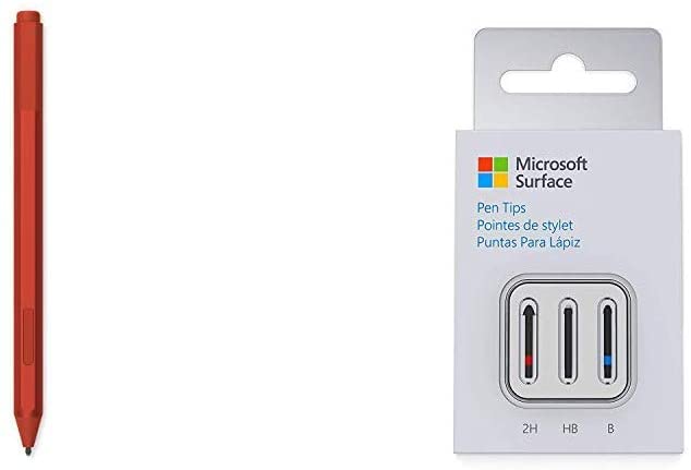 Microsoft Surface Pen – Red, and Microsoft Surface Pen Tip Kit – BigaMart