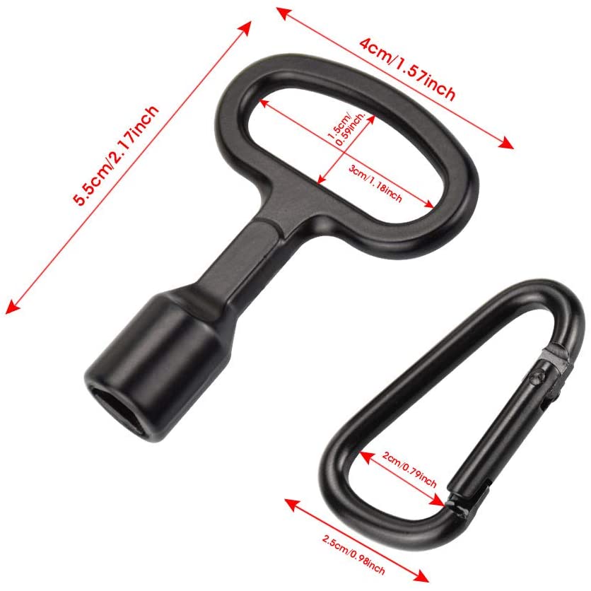 GOLRISEN Gas Meter Key,Electric Cabinet Key,2 Pack Triangle Meter Box ...