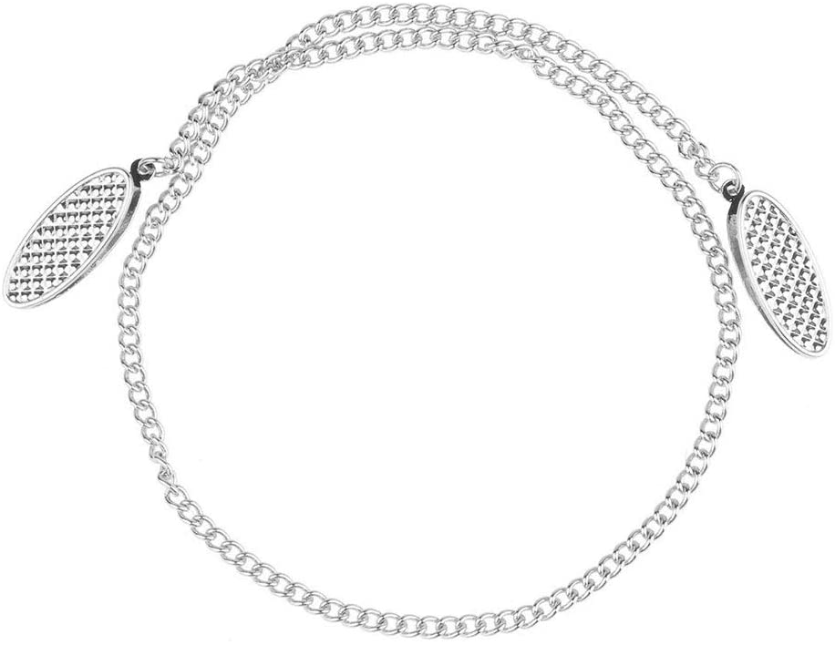 JaneYi (3 Pack) Silver Metal Napkin Clips Chain 49cm Flexible Napkin ...