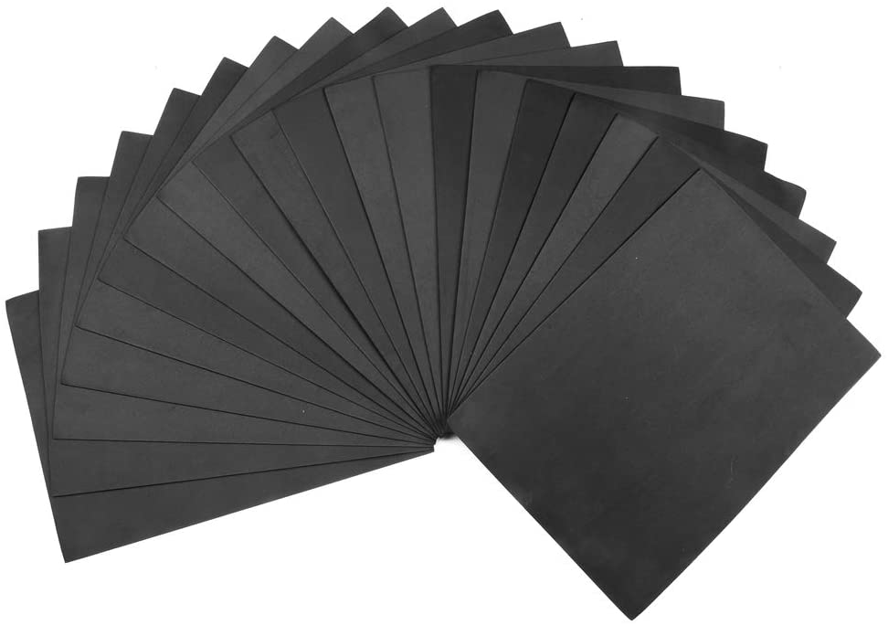 ewtshop® 20 Sheets of Foam Rubber Black Foam for Crafts DIN A3 – BigaMart