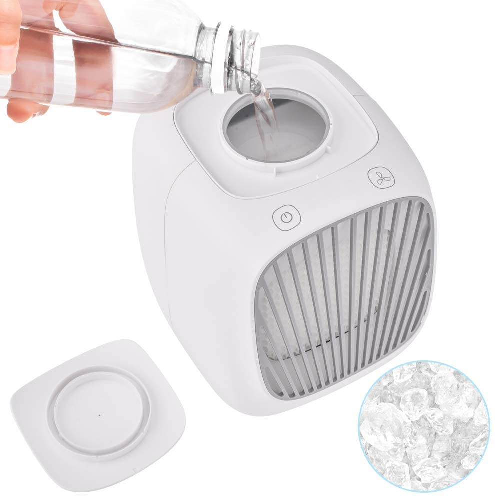 Hisome Mini Air Cooler, 3 in 1 Portable Mini Air Condition, Air Cooler ...