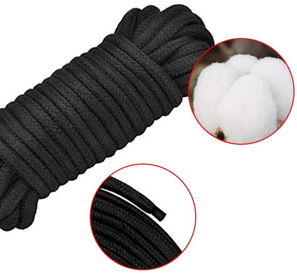 Soft Cotton Rope Cord, 10m Multi Purpose Cotton Ropes 8mm Soft Twisted ...