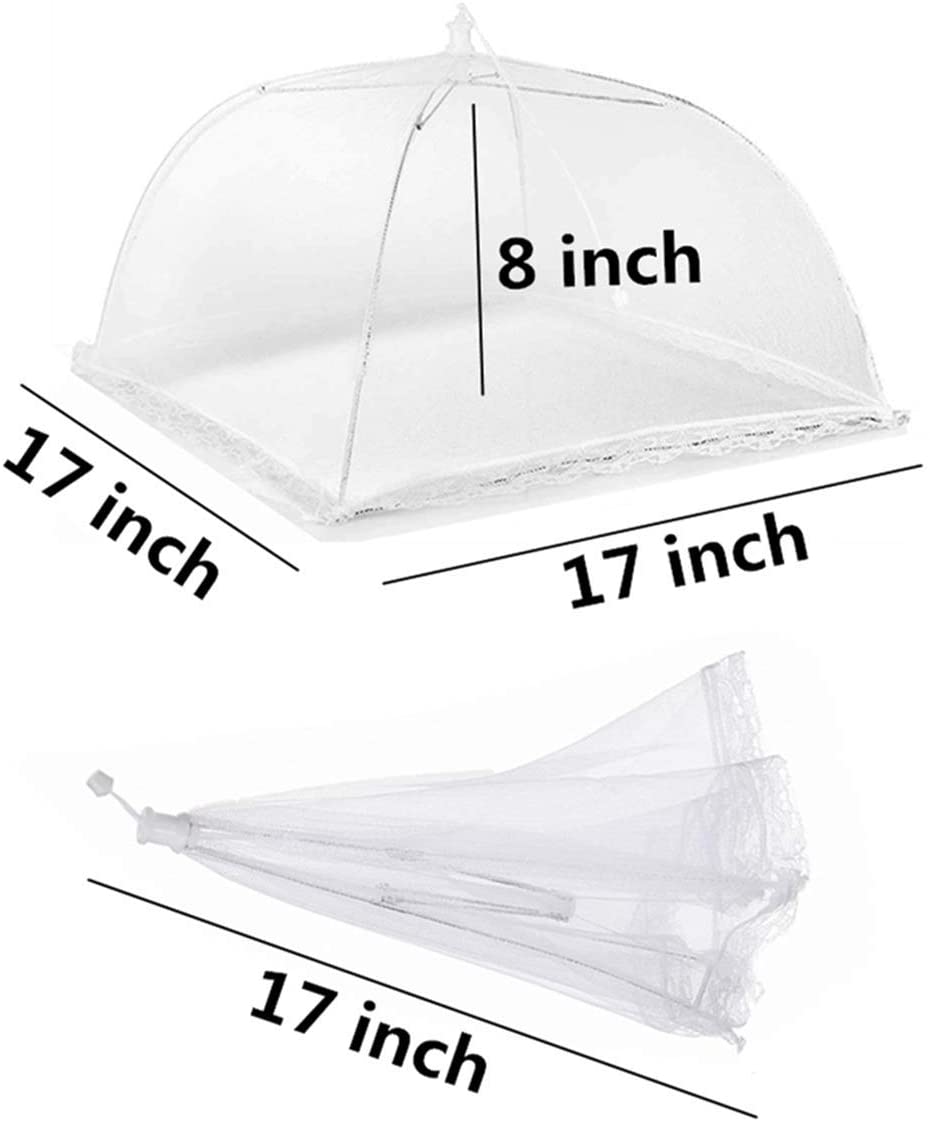 6 Pack Pop Up Mesh Screen Food Cover,Collapsible Outdoor Food Cover ...