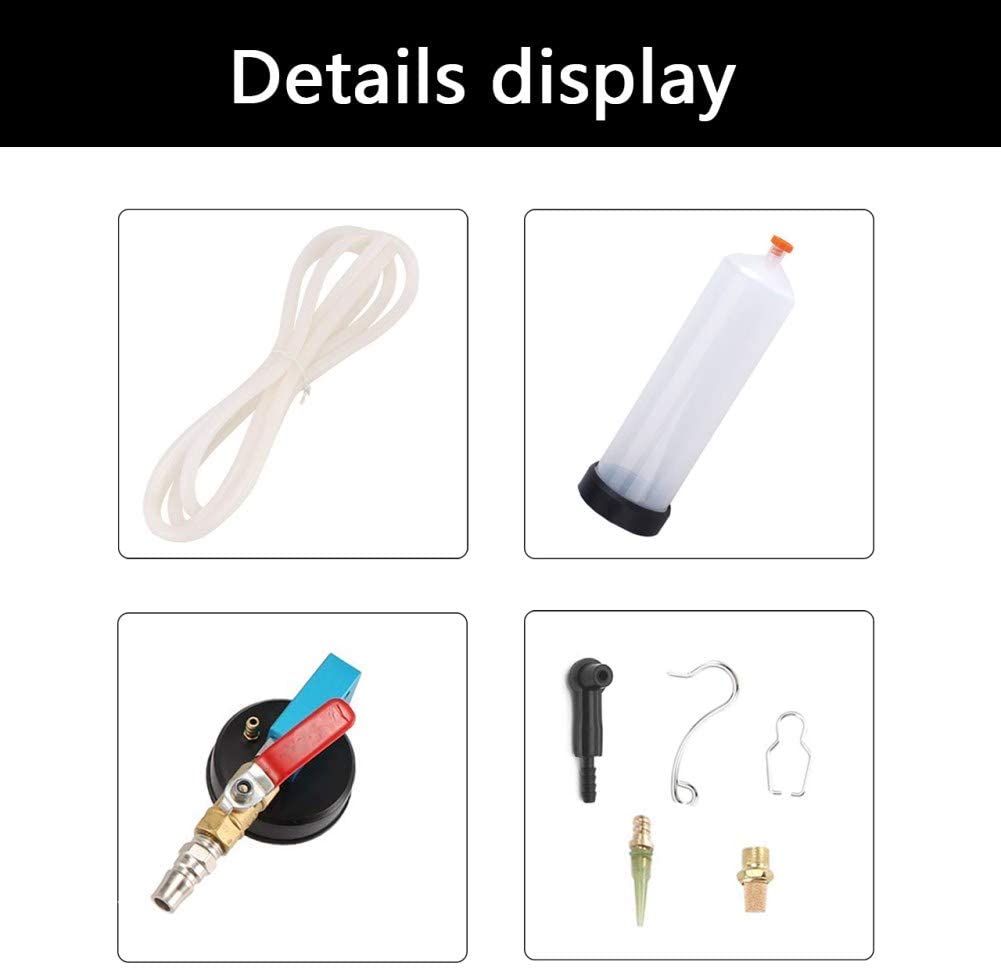 DEDC Universal Auto Car Brake Fluid Oil Change Replacement Tool Brake Fluid Drained Bleeder Tool ...