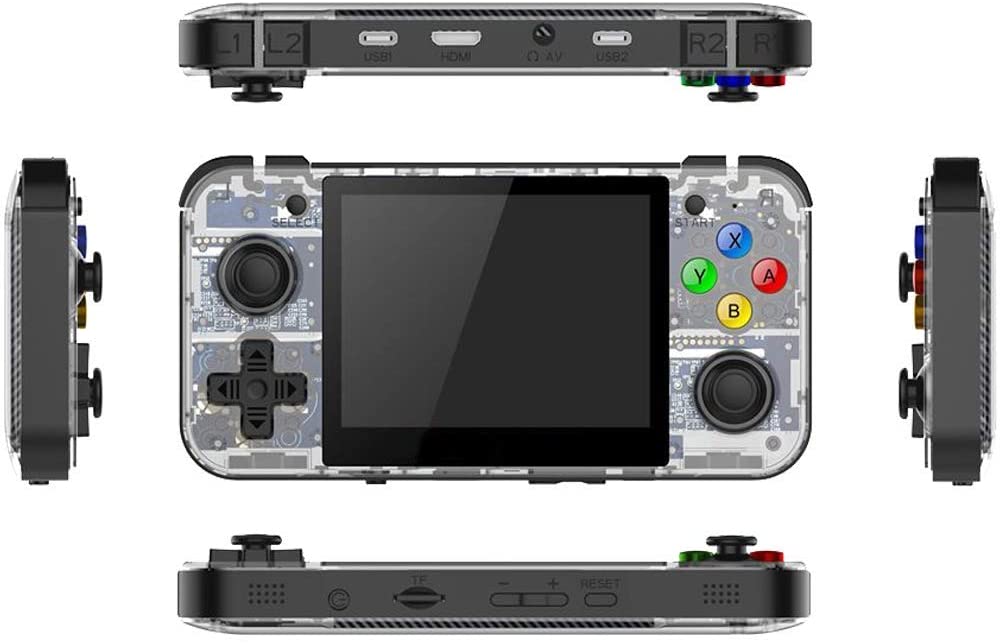ANBERNIC RetroGame RG350 Transparent White Retro Gaming Portable ...