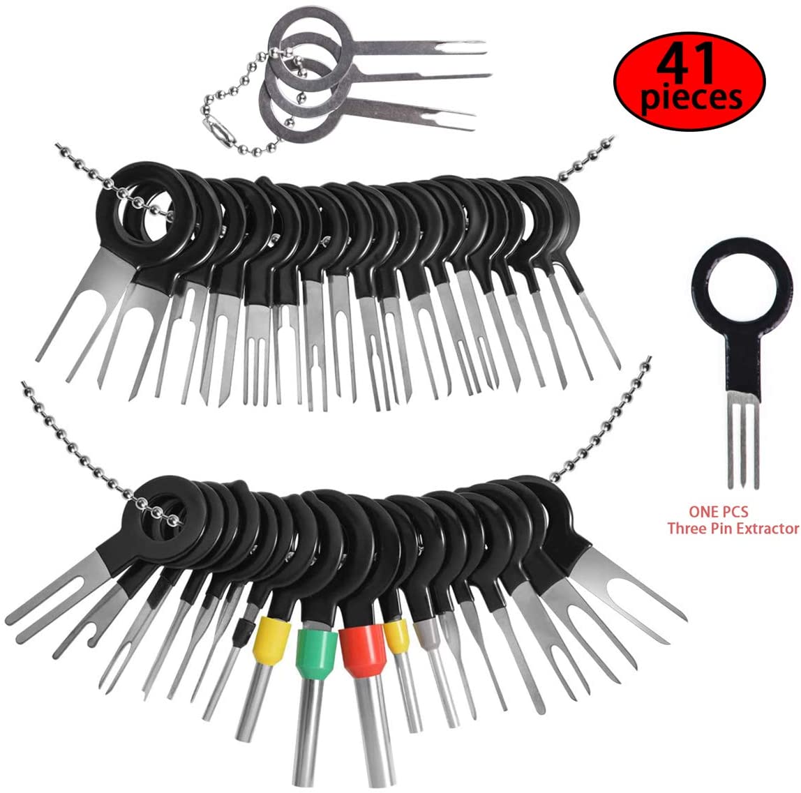 41 Pieces Car Terminal Removals Tool Set Car Pin Extractor Wiring for ...