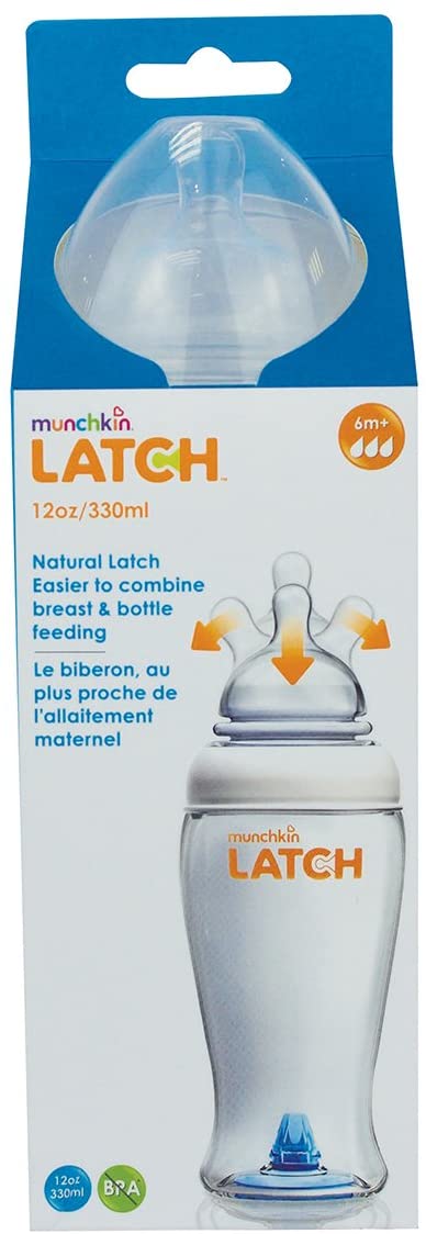 Munchkin Latch Bottle, 12 oz/330 ml – Pack of 1 – BigaMart