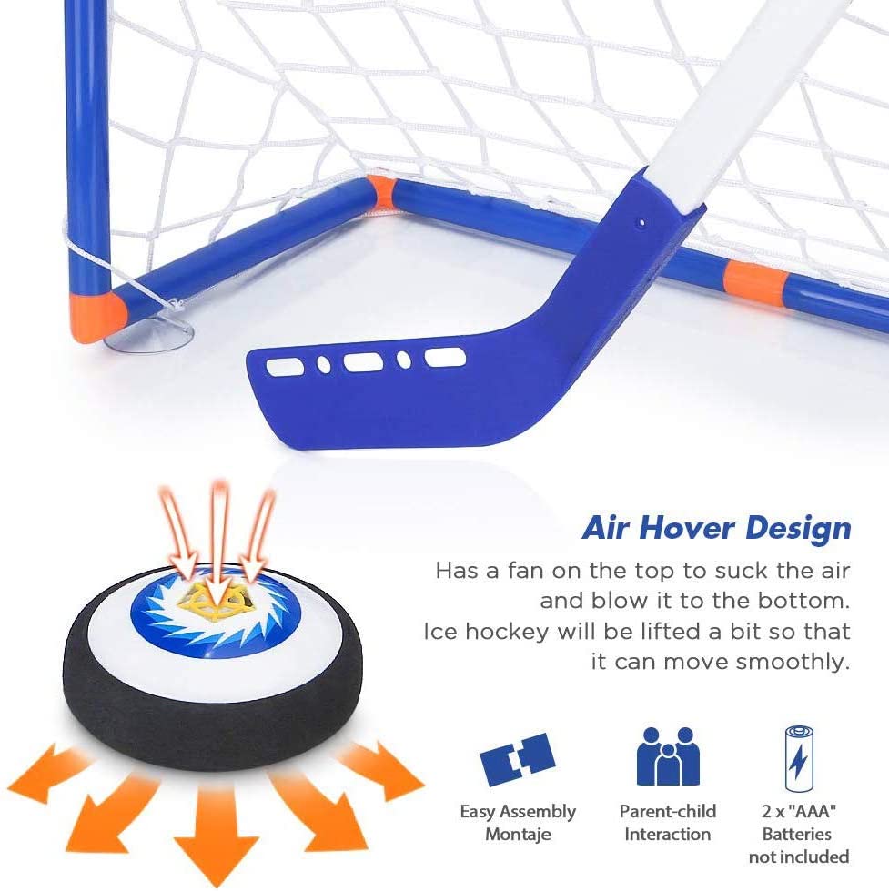 AMOYEE Hover Hockey Set Boys Toys, Hovering Hockey Game with 2 Goals ...