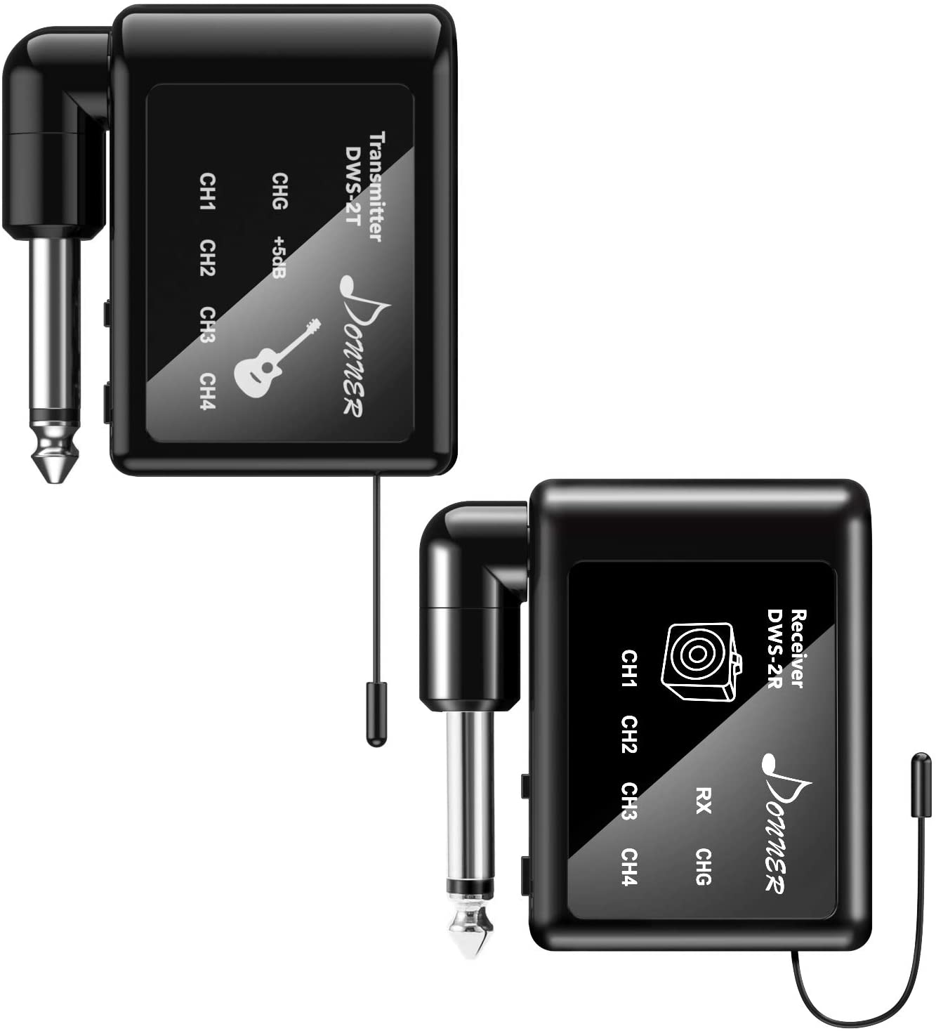 Donner Digital Wireless Guitar System DWS-2 Guitar Bass Audio ...