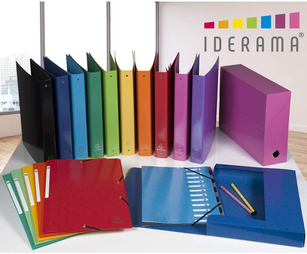Exacompta Iderama Folder with 3 Flaps and Elastic A4 Maxi Capacity ...