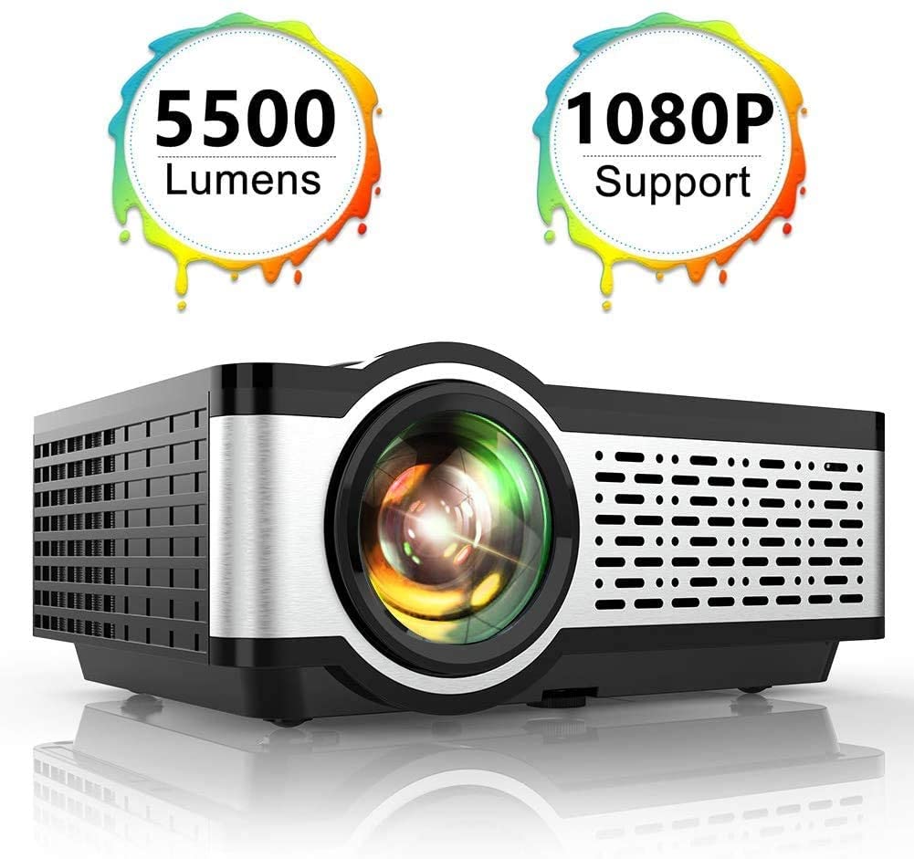 TOPTRO Projector,Native 1280*720P Projector,Upgraded 5800 Lumens Mini ...