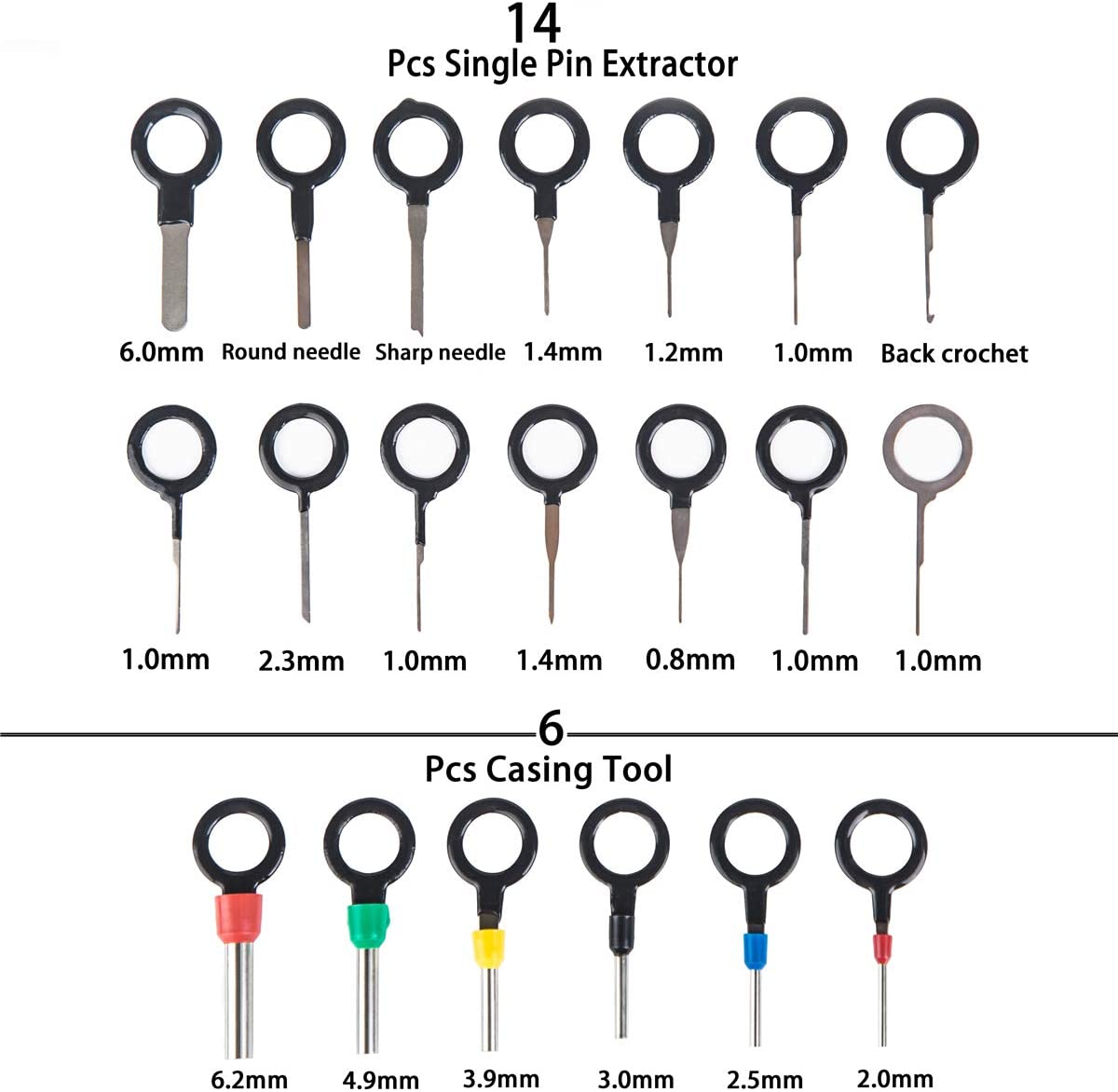 41 Pieces Car Terminal Removals Tool Set Car Pin Extractor Wiring for ...