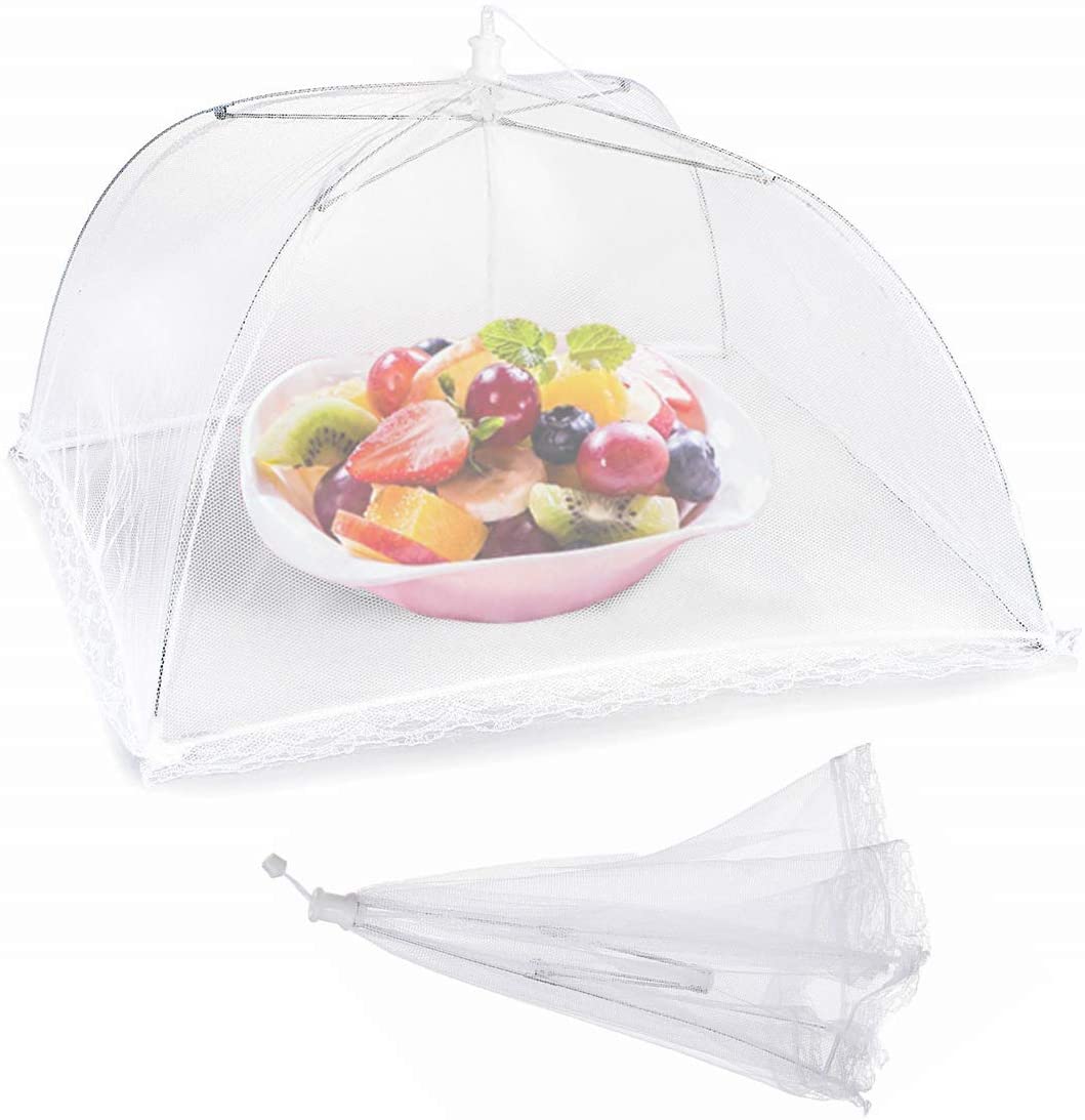 6 Pack Pop Up Mesh Screen Food Cover,Collapsible Outdoor Food Cover ...