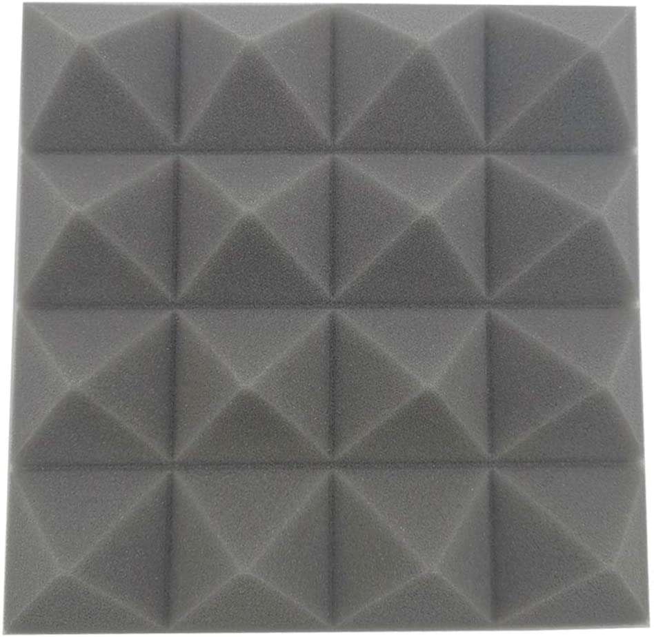 12pcs Pyramid Acoustic Foam Tile Home Studio Sound Treatment ...