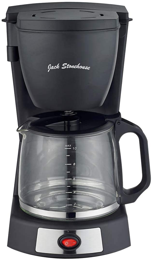 Jack Stonehouse 1.2L Instant Filter Drip Coffee Maker Machine with ...