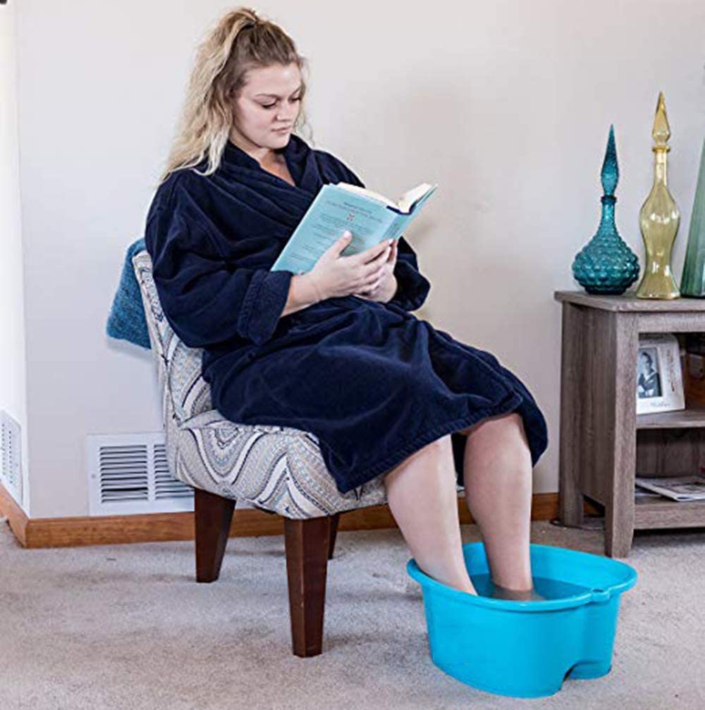 Large Foot Bath spa Bowl, Thick Sturdy Plastic Foot Basin for Pedicure ...