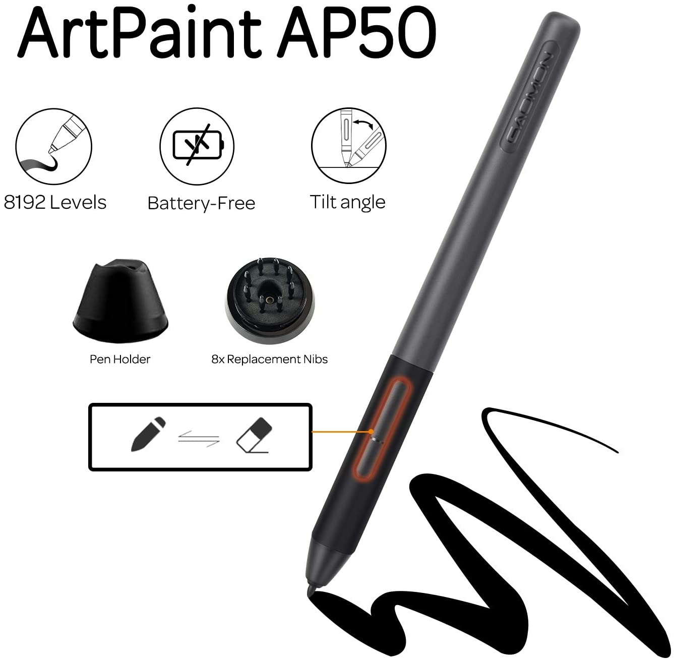 GAOMON PD156 PRO 15.6 Full-Laminated Graphics Display with 8192 Levels ...