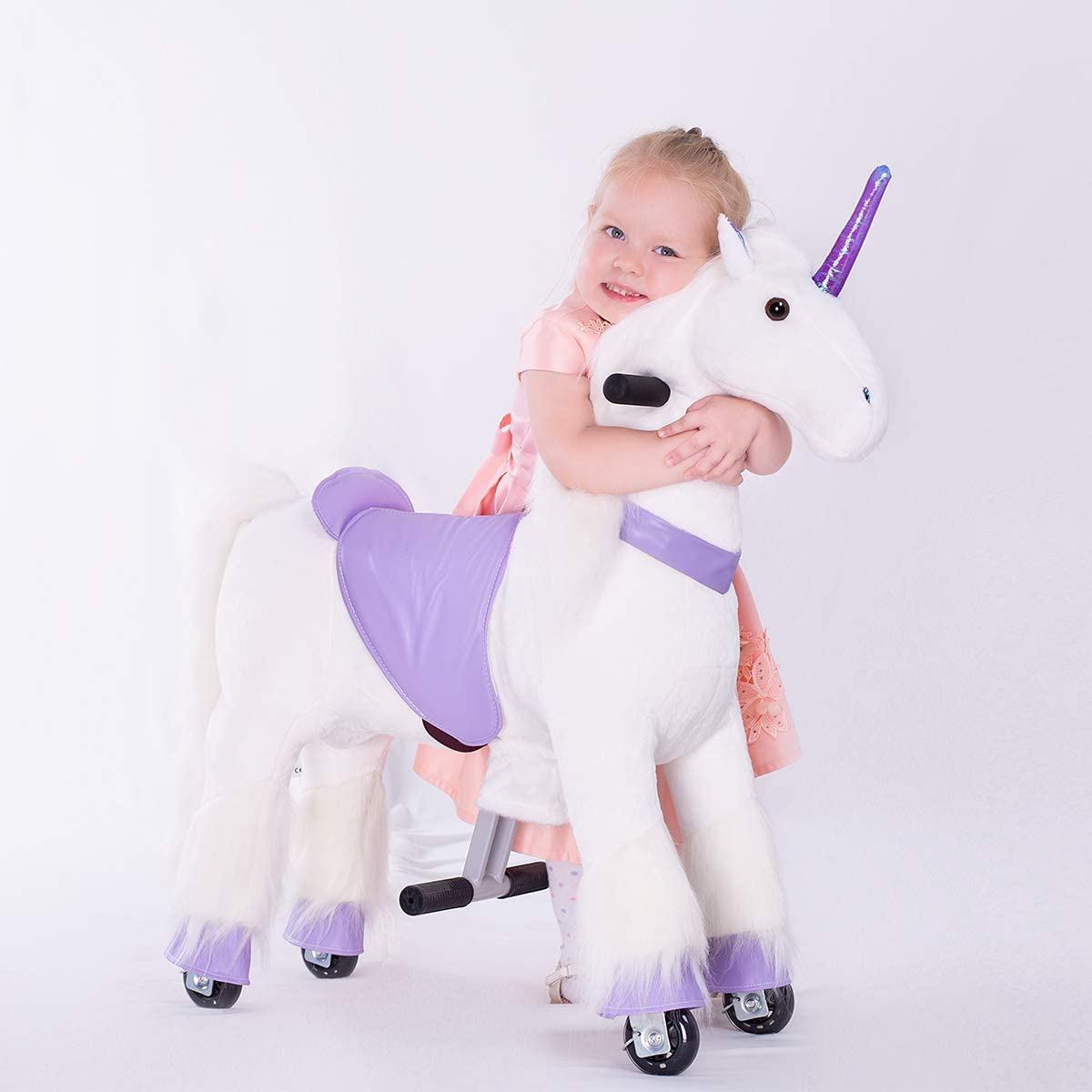 Gidygo Ride On Pony Walking Horse Plush Toy for Children Action Pony ...