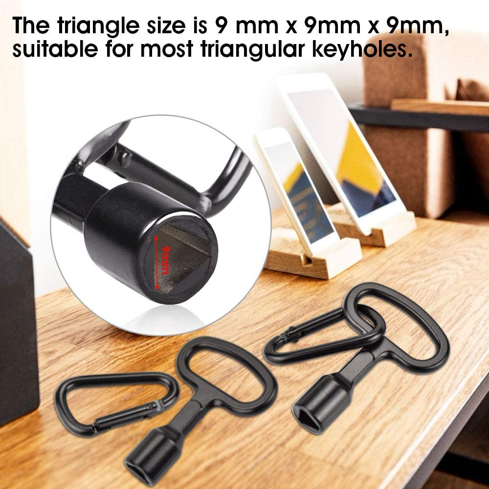 GOLRISEN Gas Meter Key,Electric Cabinet Key,2 Pack Triangle Meter Box ...