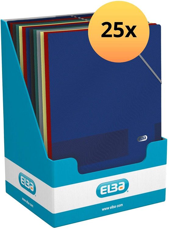 Elba Touch Office 400115987 Folder with Elasticated Corners A4 Pack of ...