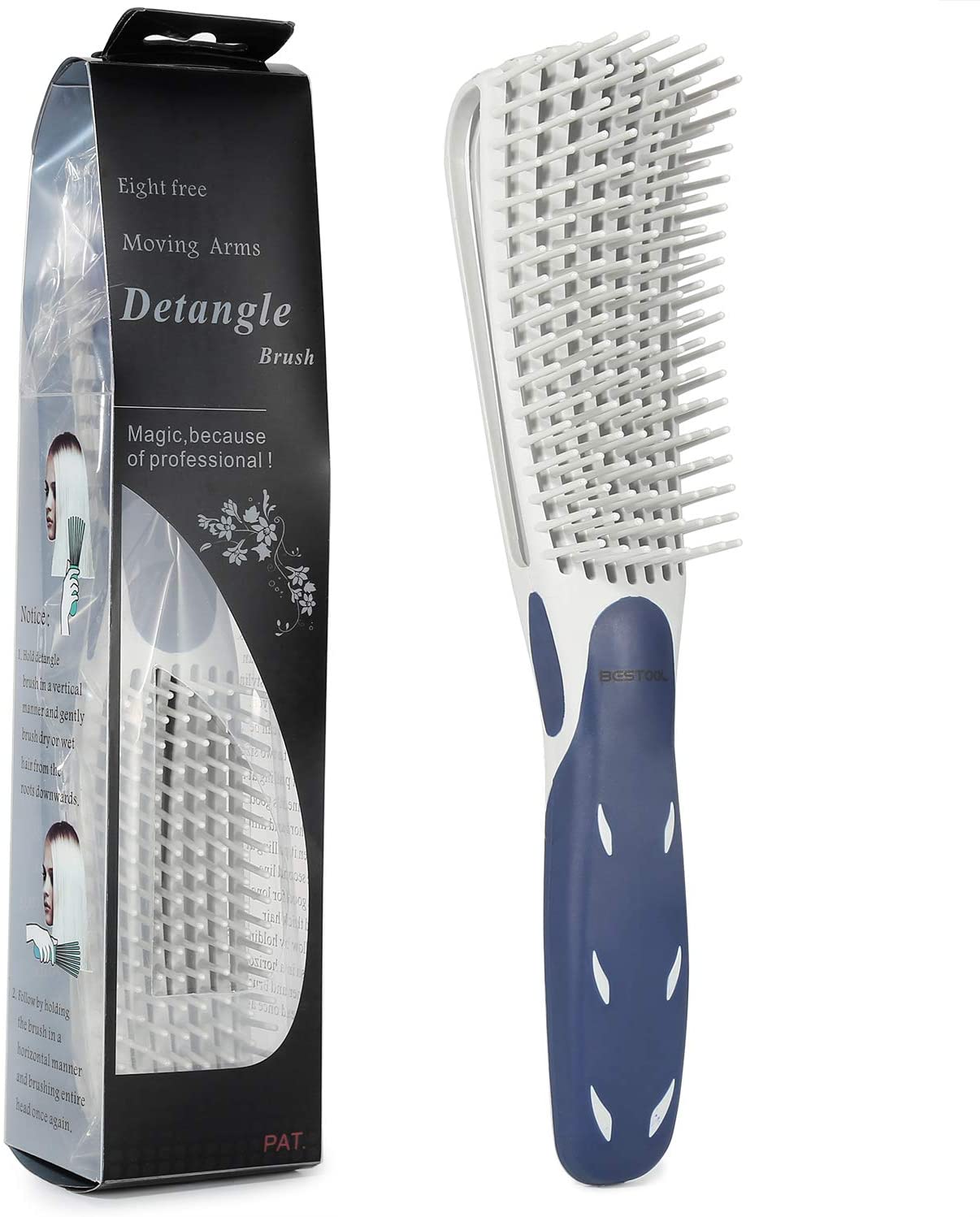 BESTOOL Detangling Brush for Black Natural Hair, Detangler Brush for ...